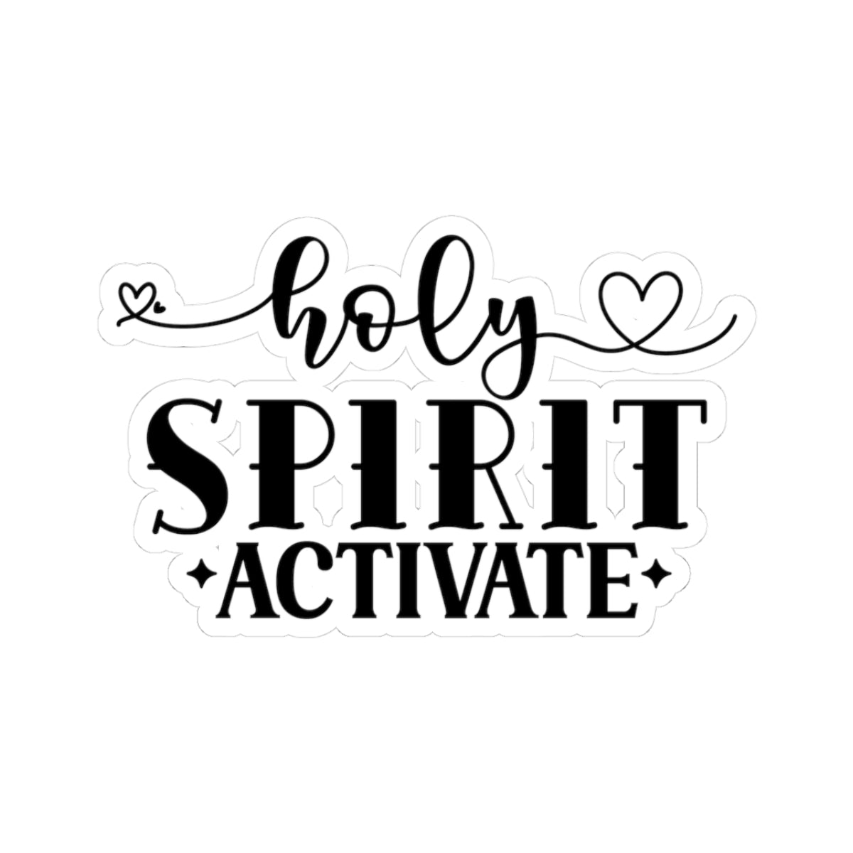 Holy Spirit Activate Sticker – Cross & Cloth
